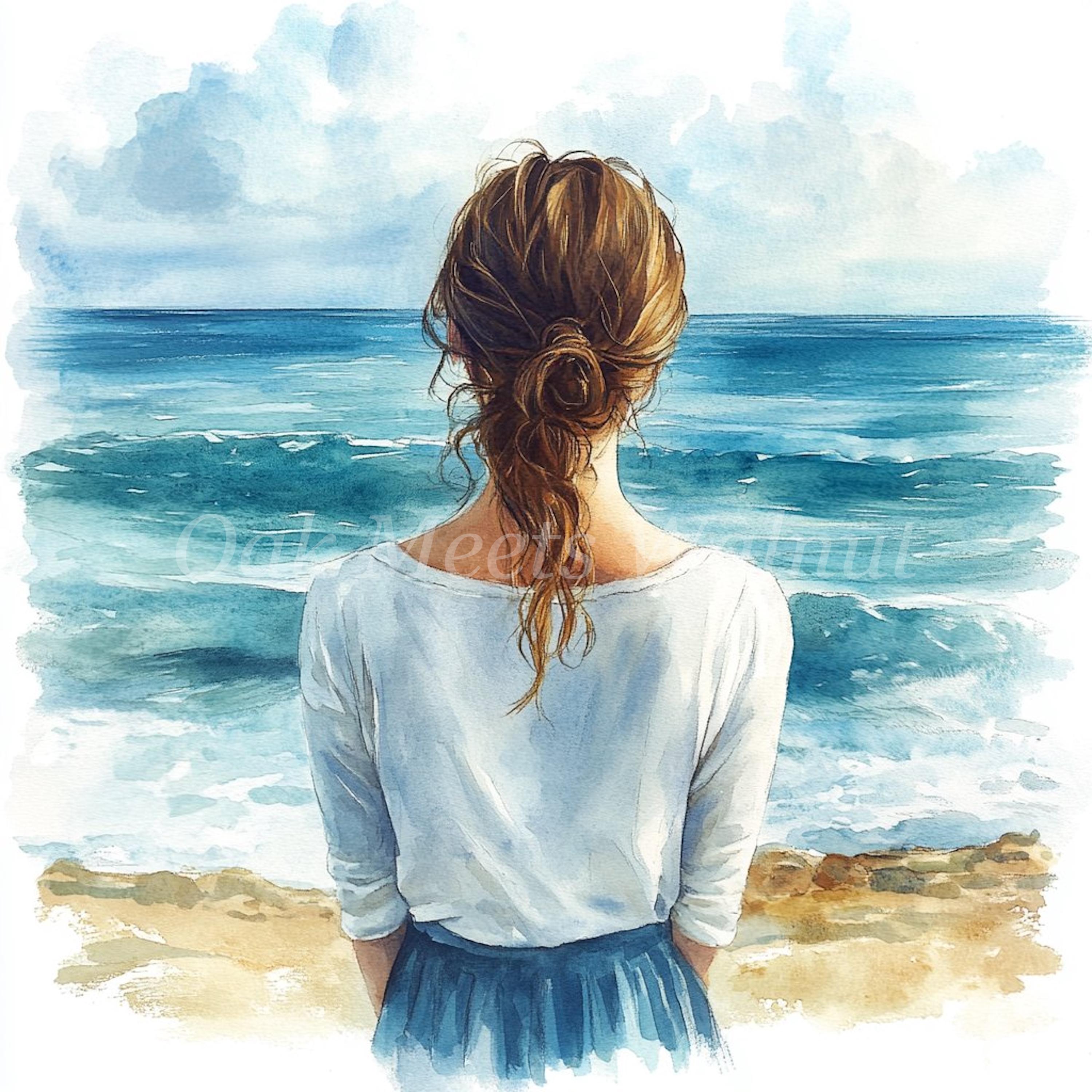 Ocean Woman Watercolor Clipart Bundle (digital Download) - Etsy