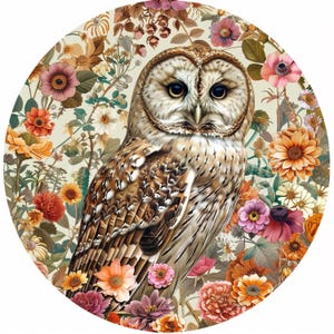 Floral Owl Clipart Bundle- 10 High Quality Watercolor Jpgs- Printable ...