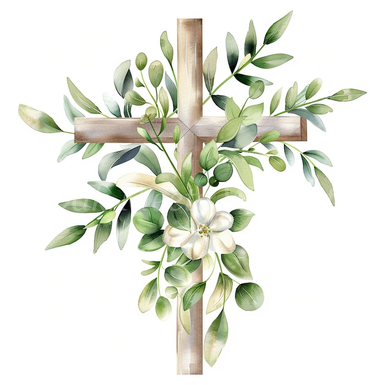 Easter Christian Crucifix Cross Clipart Bundle-10 High Quality ...