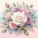 Pastel Roses Clipart Bundle 10 High Quality Watercolor Jpgs, Printable ...