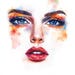 Watercolor Woman Face Art: Printable Illustrations (digital Download ...