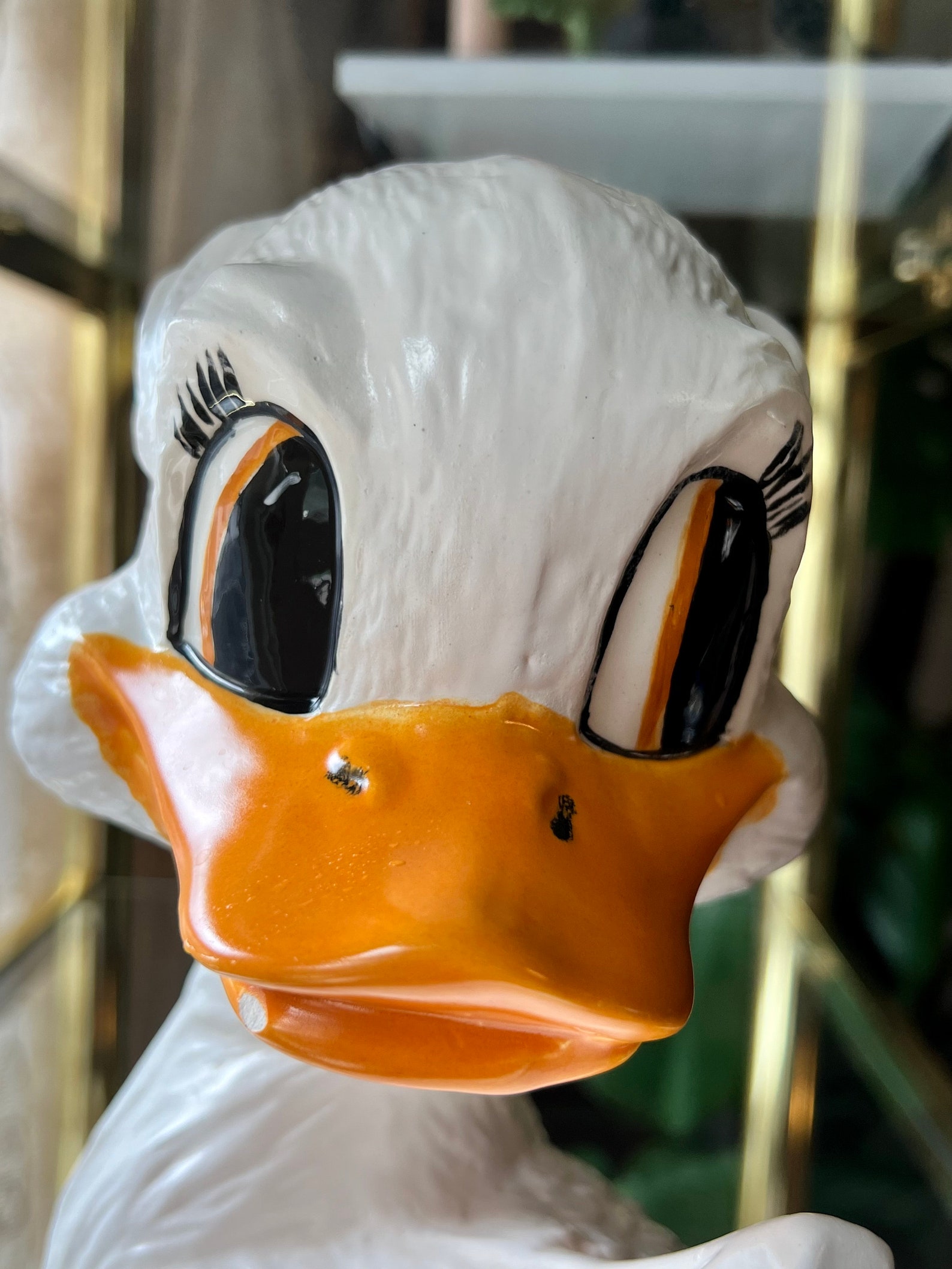 Hand Painted Ceramic Duck With Bee on Tail - Etsy
