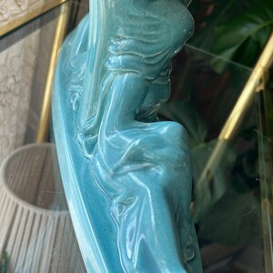 Rare 1950's Redwing Pottery #B2500 "the Nymphs" Blue Speckled Planter ...