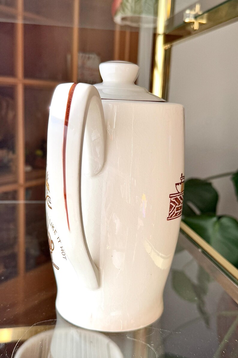 Vintage Musical Coffee Pot - "coffee Time" Ceramic Teapot *read ...
