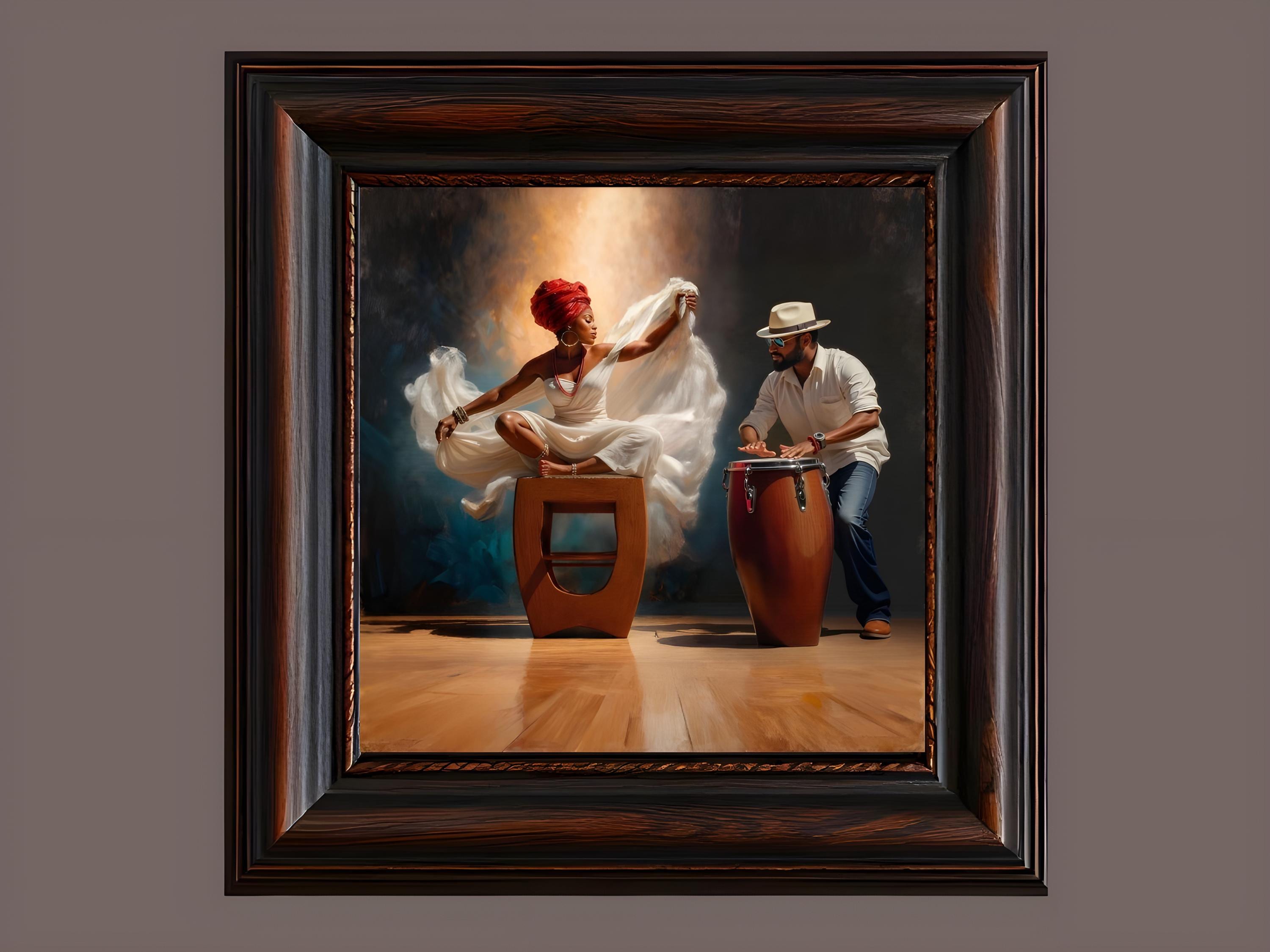 Puerto Rican Bomba Dance Print: Afro-latina Art, Cultural Heritage - Etsy
