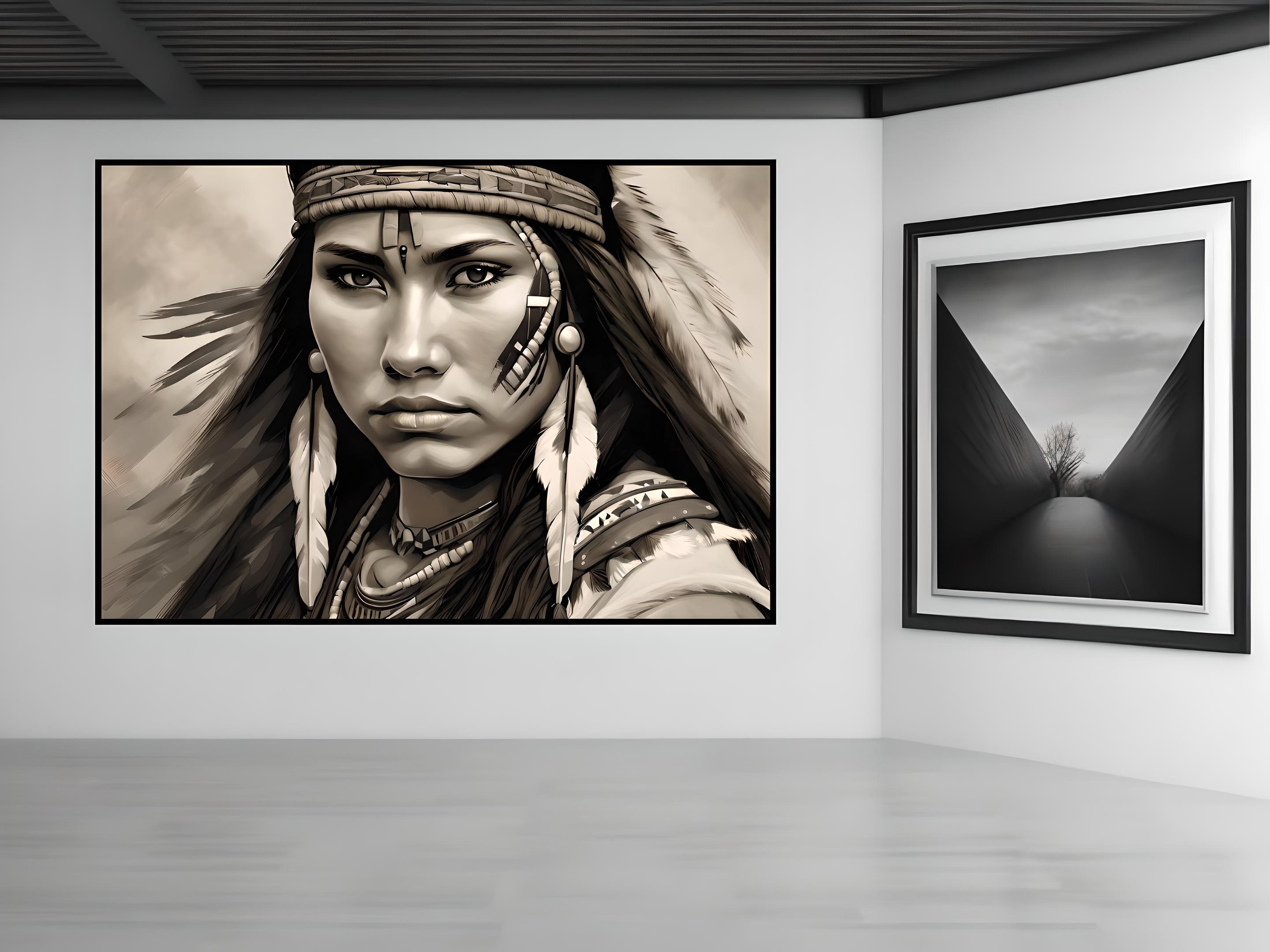 Warrior's Gaze: the Noble Spirit of the Native American Woman"[a ...