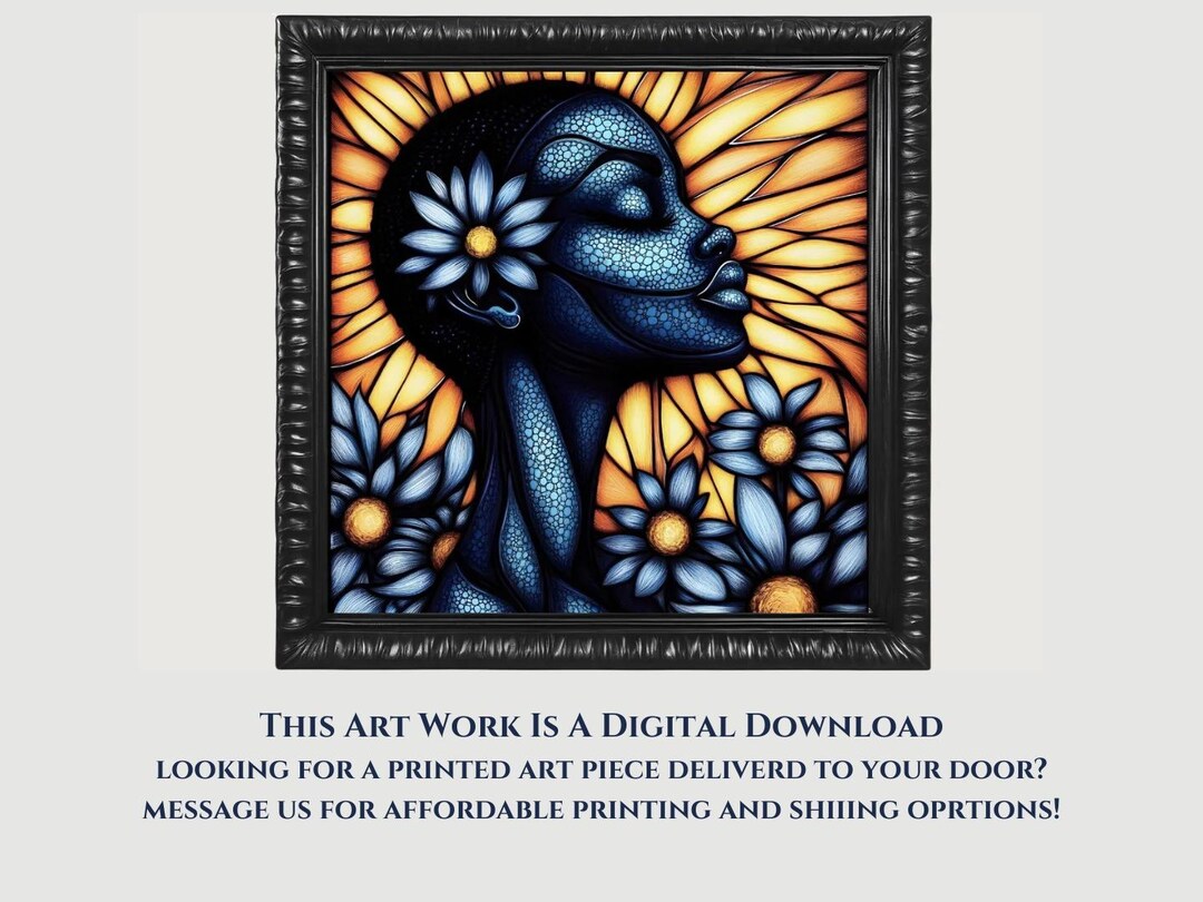 A Stained Glass Tribute to Serene Beauty[a Digital Download] - Etsy