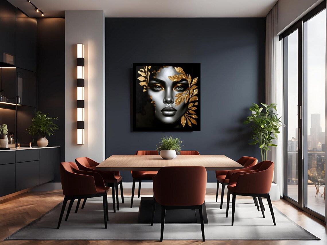 Golden Gaze A Monochrome Portrait of Elegance[a Digital Download] - Etsy