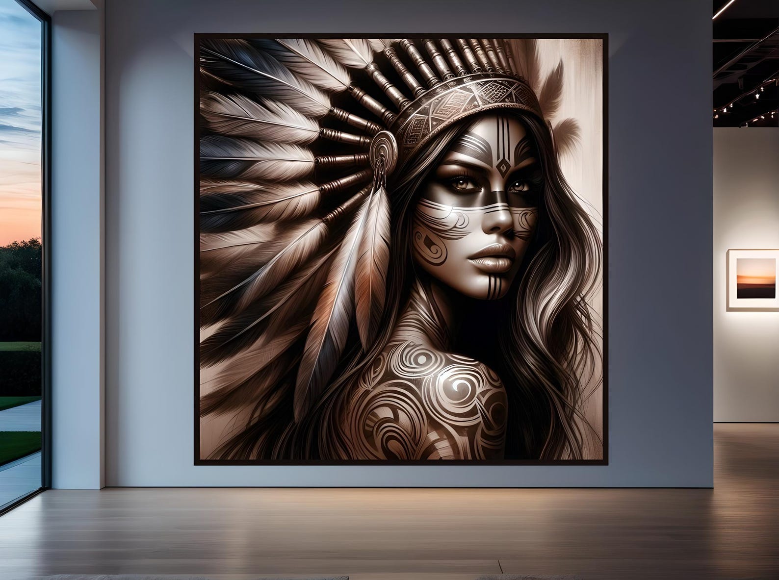 Taino Woman Art Print: Bronze Beauty, Afro-caribbean Decor - Etsy