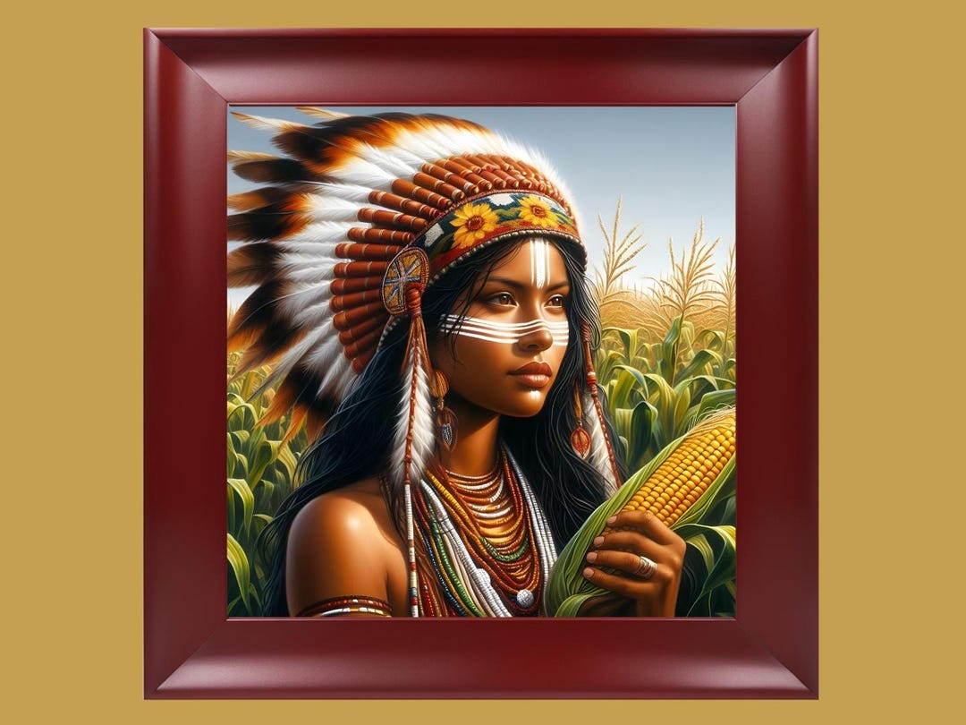 Taino Indian in Traditional Headdressa Digital Download - Etsy