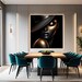 Grace and Shadow: Metallic Portrait for Home Decor - Etsy