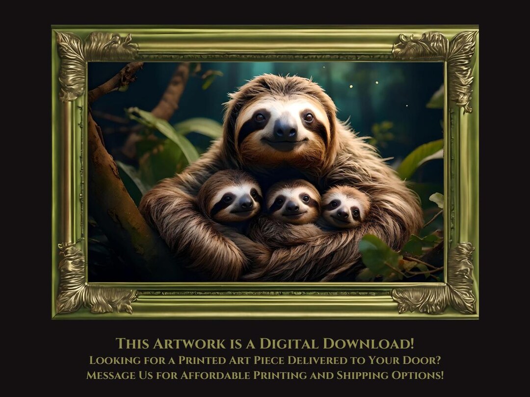 Guardians of the Canopy: A Mother Sloth's Tale[a Digital Download] - Etsy