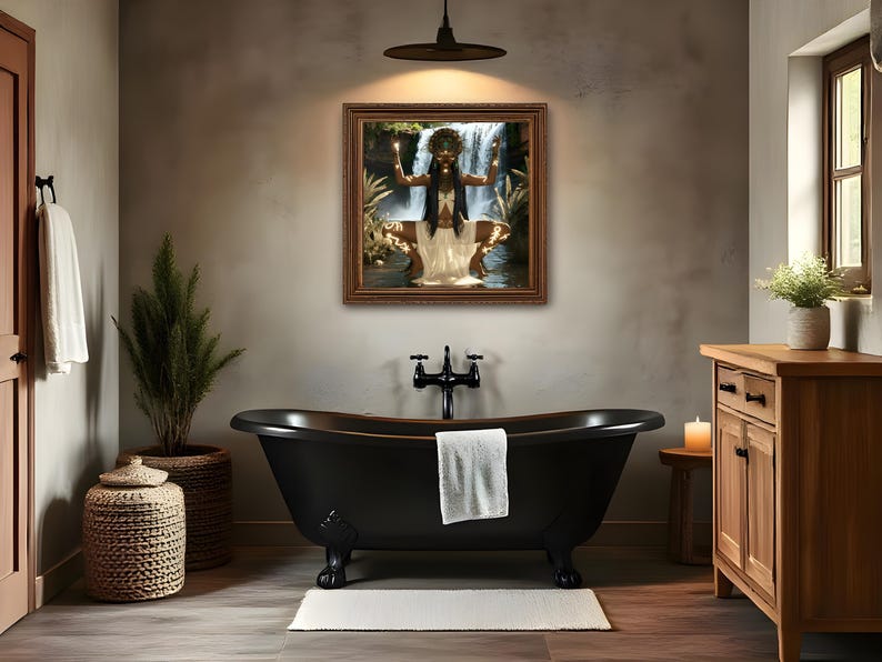 Atabey Goddess Print: Taíno Afrocentric Spiritual Wall Art - Etsy