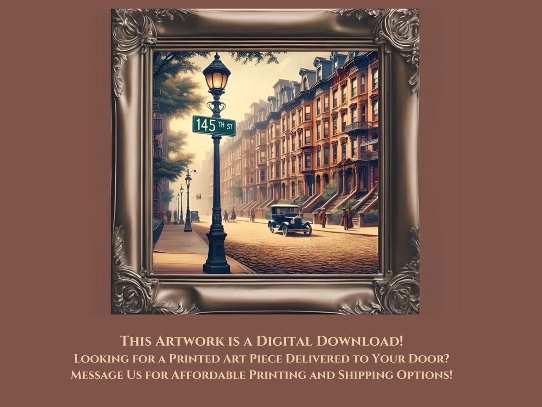 Harlem Renaissance: 145th Street Snapshot[a Digital Download] - Etsy
