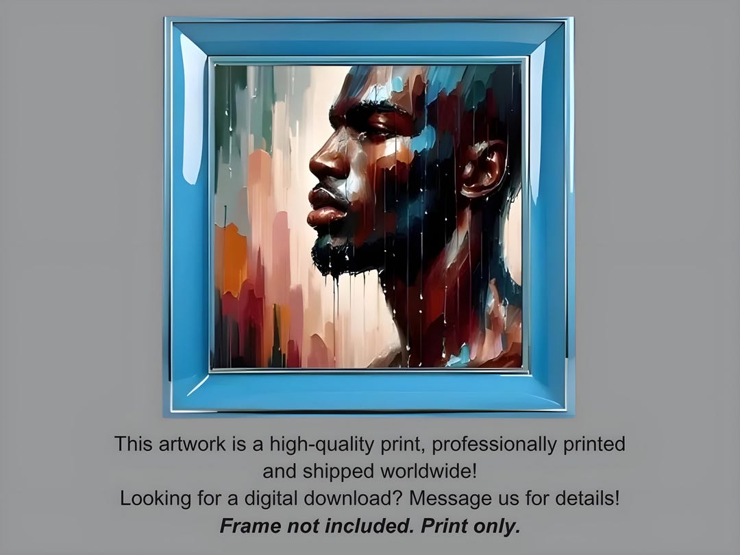 Raindrop Reflections Art Print - Nature Wall Decor, Minimalist ...