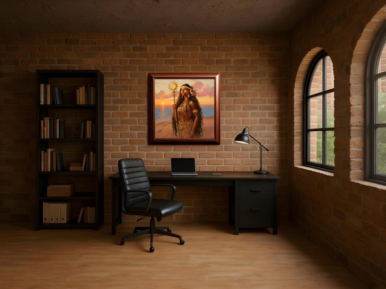 Anacaona Art Print – Golden Taino Queen, Caribbean Heritage (digital ...