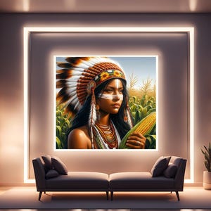 Taino Indian in Traditional Headdressa Digital Download - Etsy