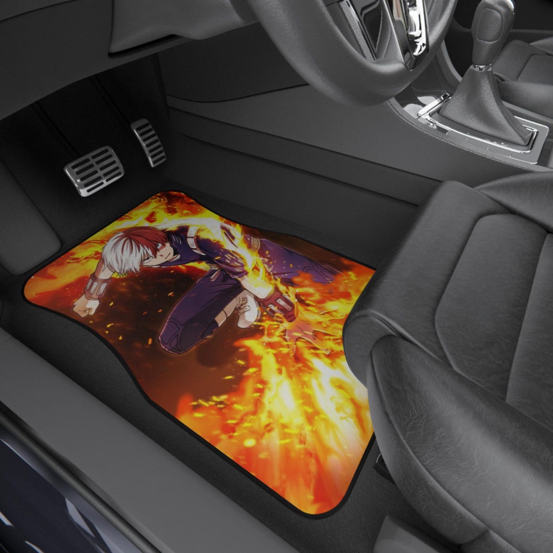 My Hero Academia Shoto Front and Rear Seat Car Mats set of 4 - Etsy
