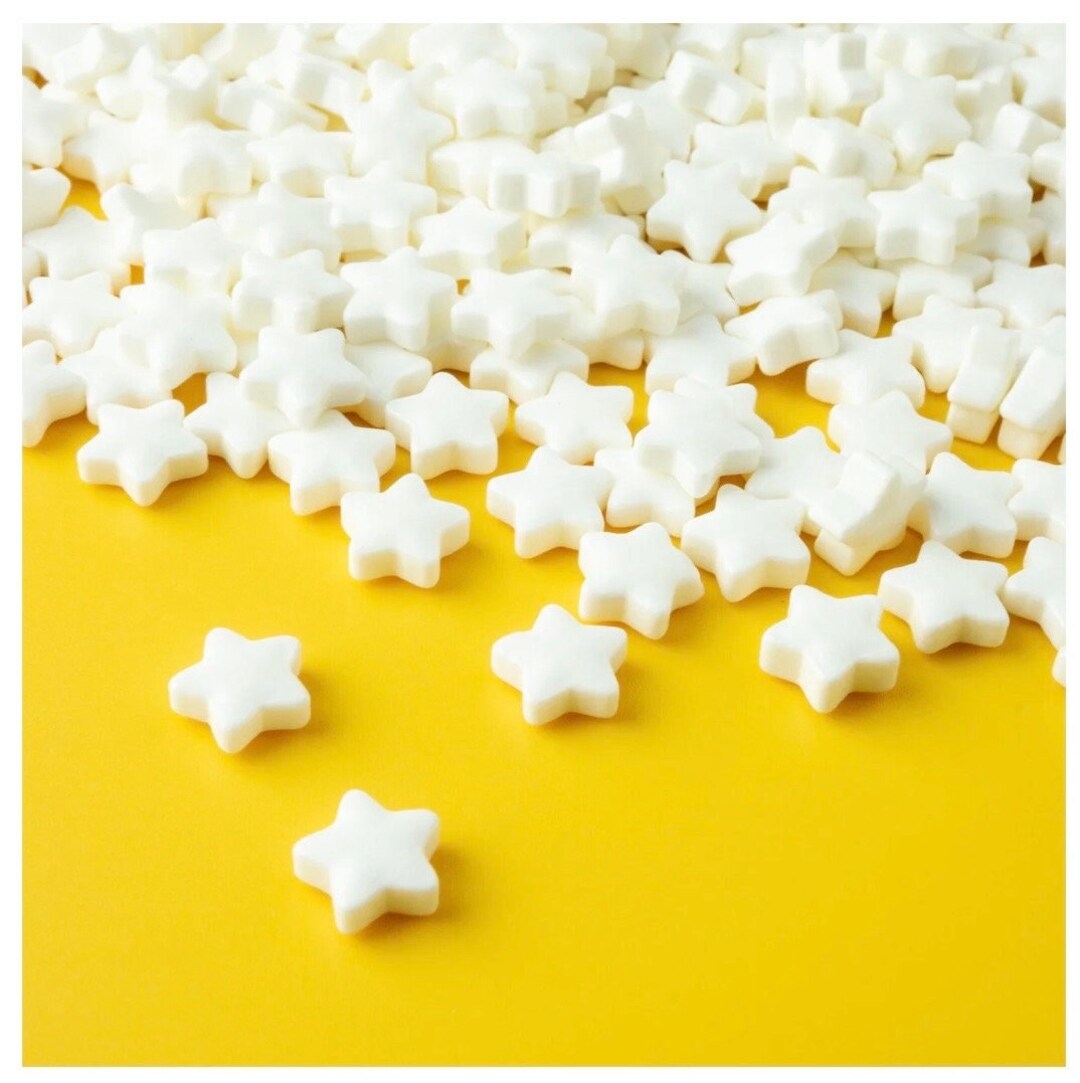 White Star Candy Sprinkles Candy Toppings 3 Sizes Avail - Etsy