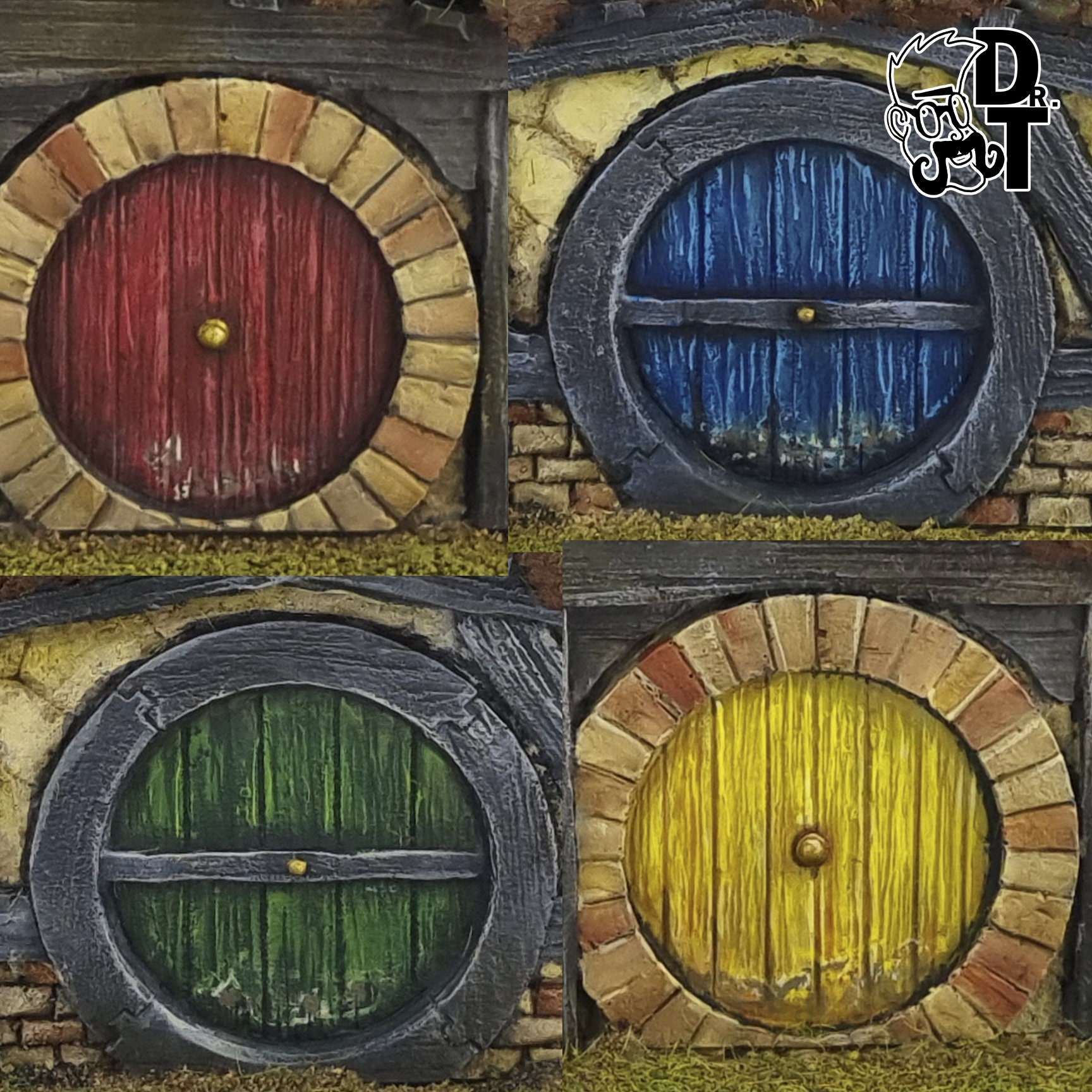 Hobbit Hole Basic Painted House Model B, Hobbitone Terrain, Fairy Tale ...