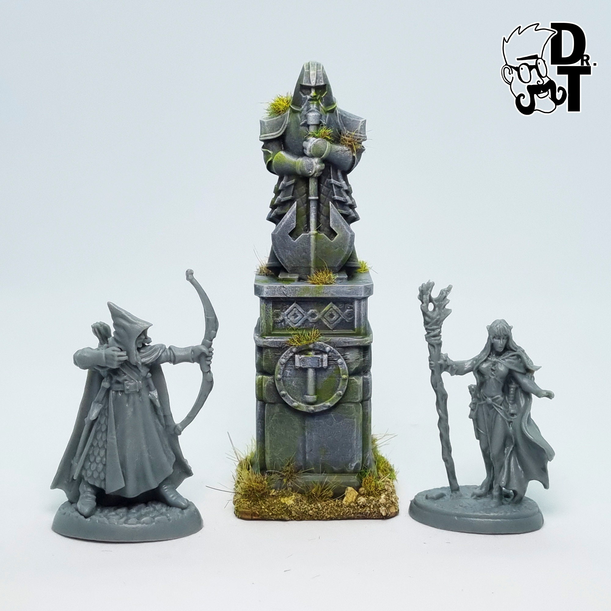 Stone Statues Dwarf Kingdoms / Palace Pillars / Reaper Painted Terrain ...