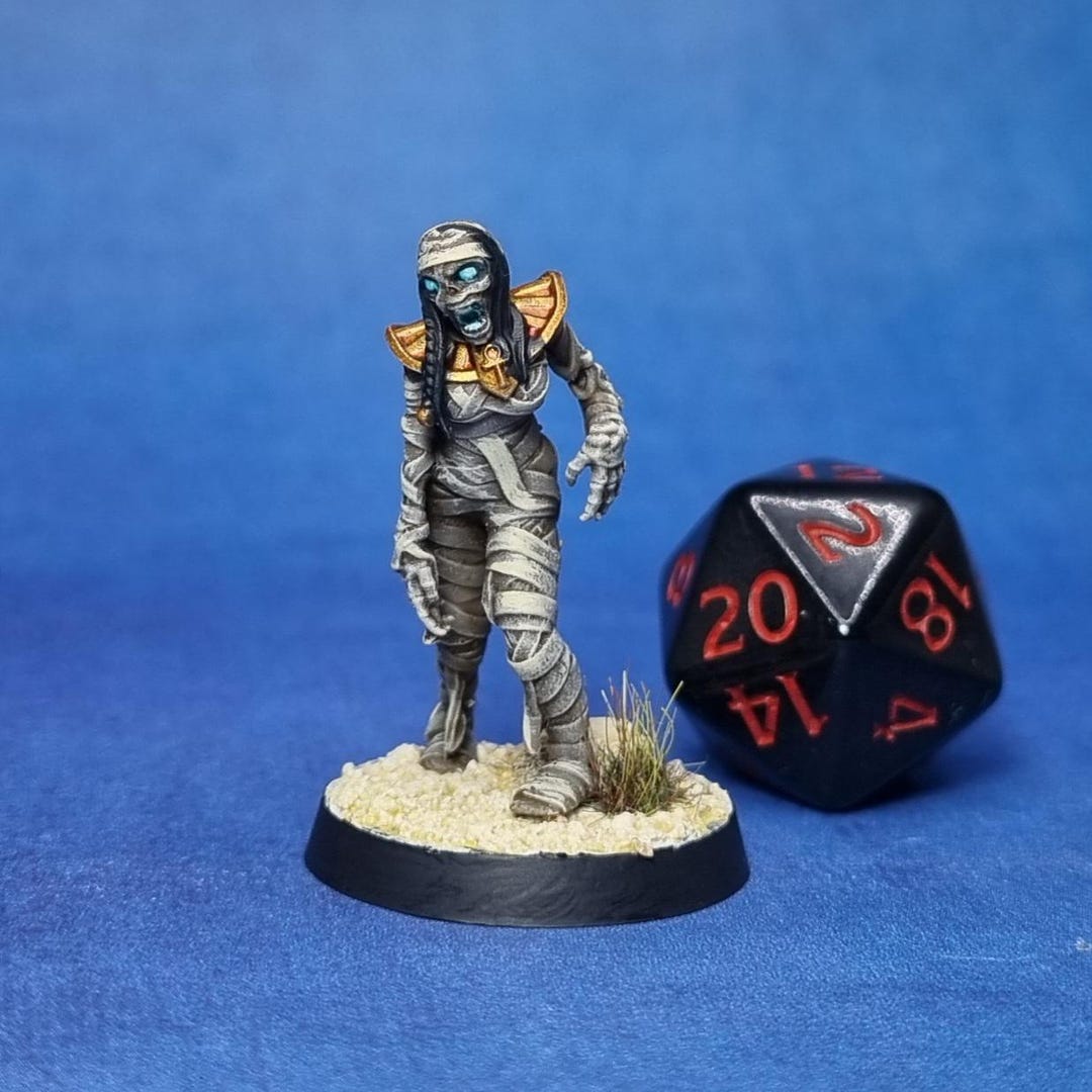 Female Mummy Painted, Dnd, RPG Wargames Pathfinder Frostgrave, D&D ...