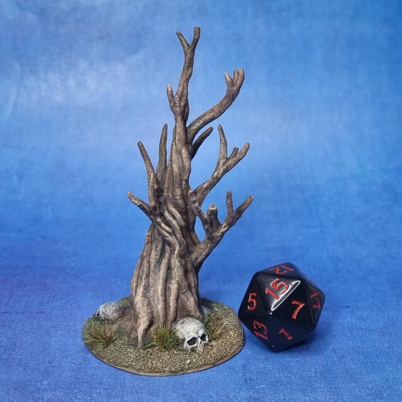 Graveyard Dead Tree Painted, Dnd, RPG Wargames Pathfinder Frostgrave, D ...