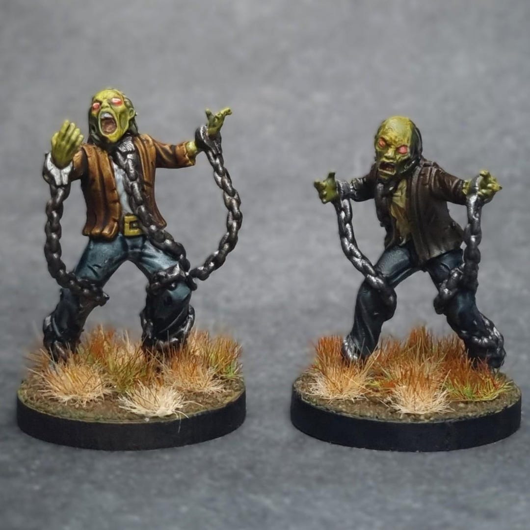 Painted Zombie Miniature for Dnd, Pathfinder, RPG Wargames | Painted ...
