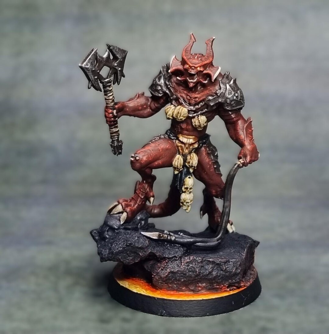 Painted Demon Prince, Dnd. RPG Wargames Pathfinder Frostgrave, D&D ...