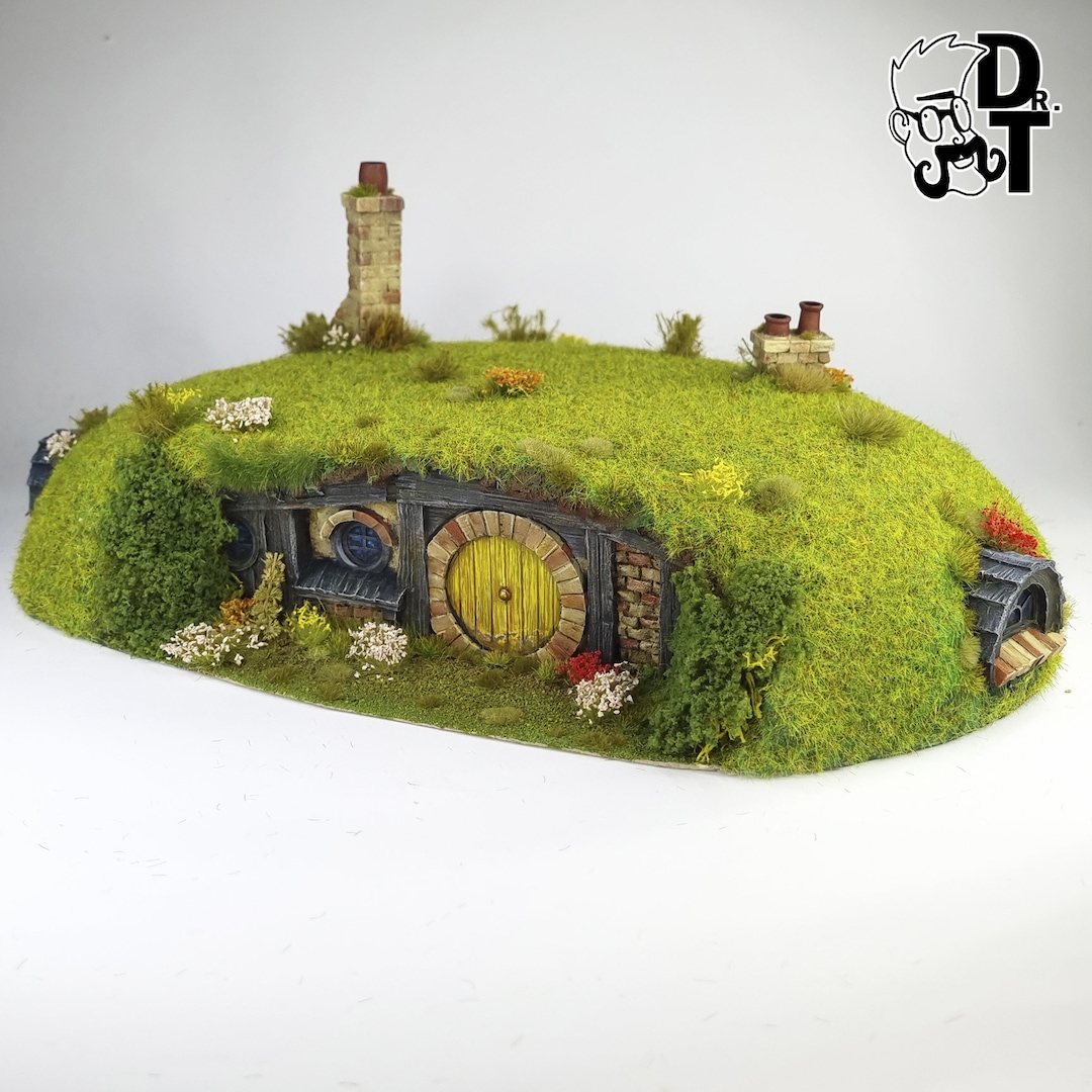 Hobbit Hole Advanced Painted Frodo House, Hobbitone Terrain, Fairy Tale ...