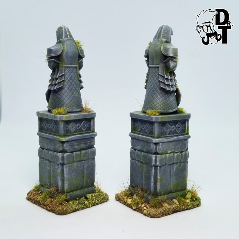 Stone Statues Dwarf Kingdoms / Palace Pillars / Reaper Painted Terrain ...