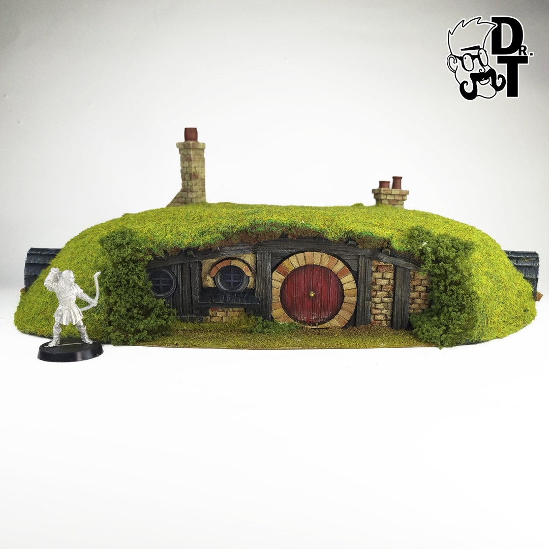 Hobbit Hole Basic Painted House Model B, Hobbitone Terrain, Fairy Tale ...