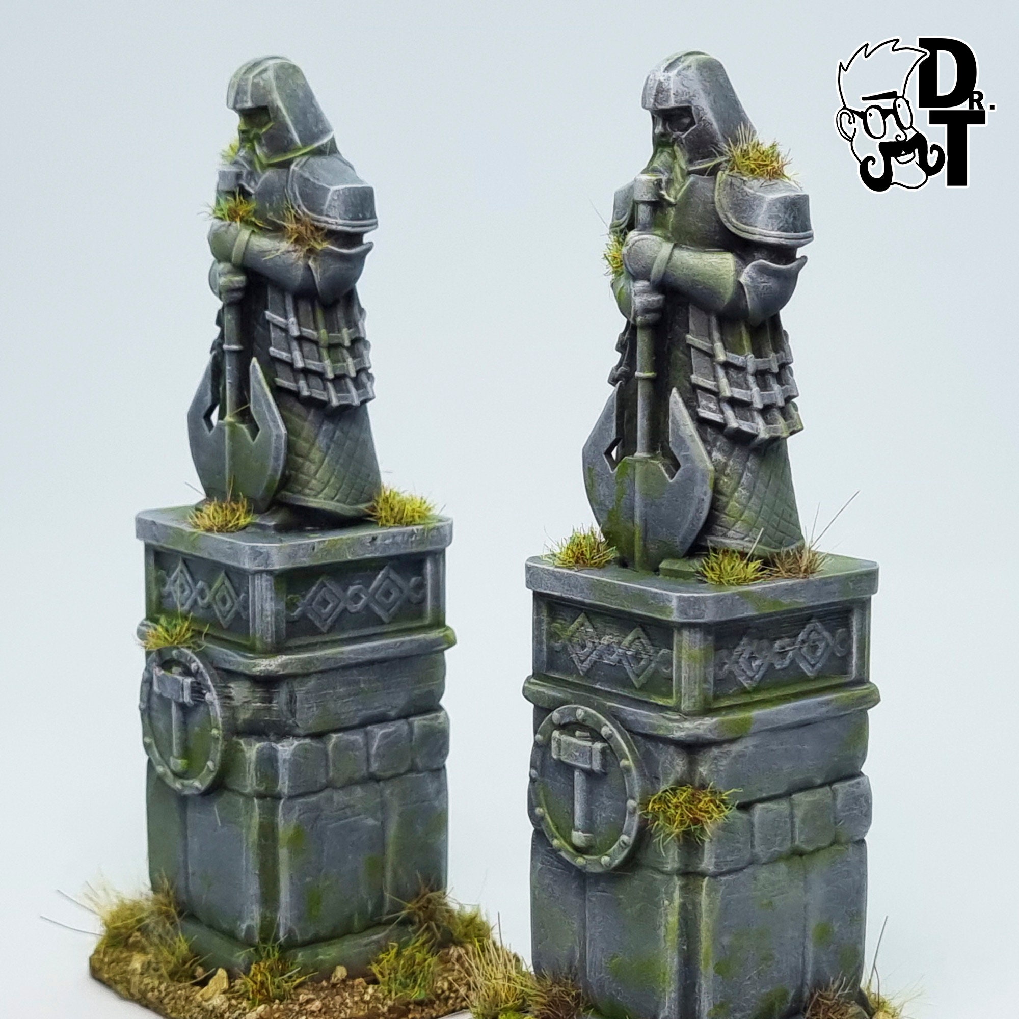 Stone Statues Dwarf Kingdoms / Palace Pillars / Reaper Painted Terrain ...