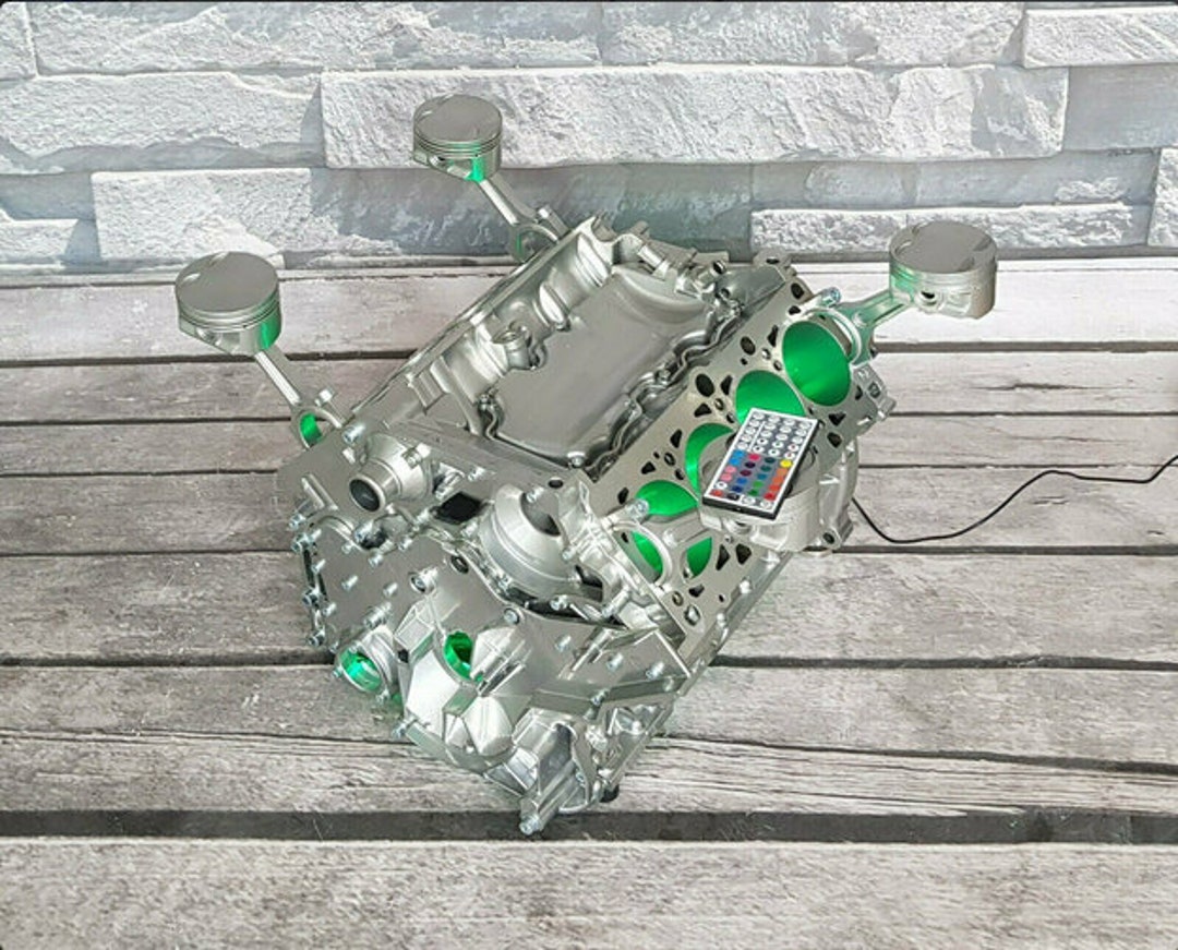 Audi A6 S6 RS6 4.2l V8 Engine Block Coffee Table Block Motortisch Tisch ...