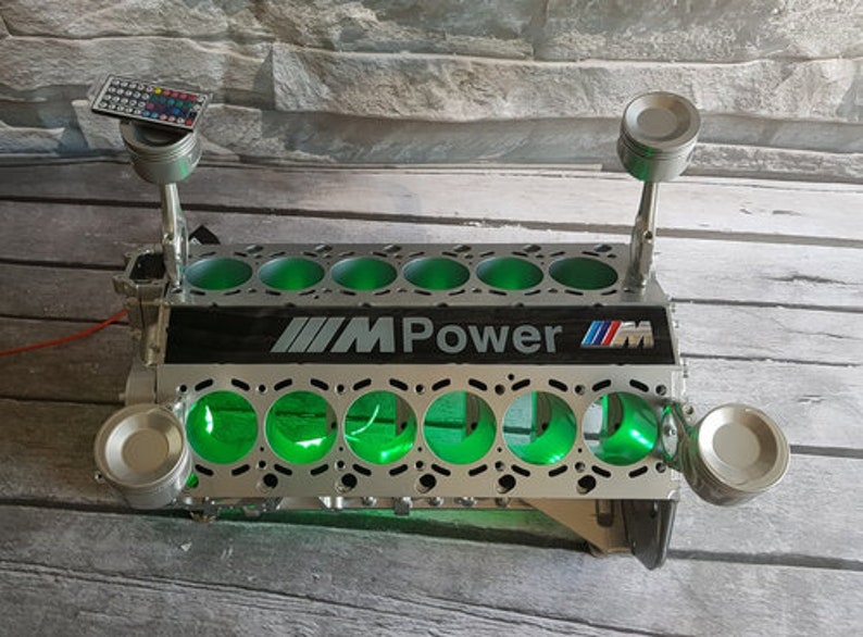 BMW 5.0l 750 V12 Engine Block Coffee Table Block Motortisch Tisch ...
