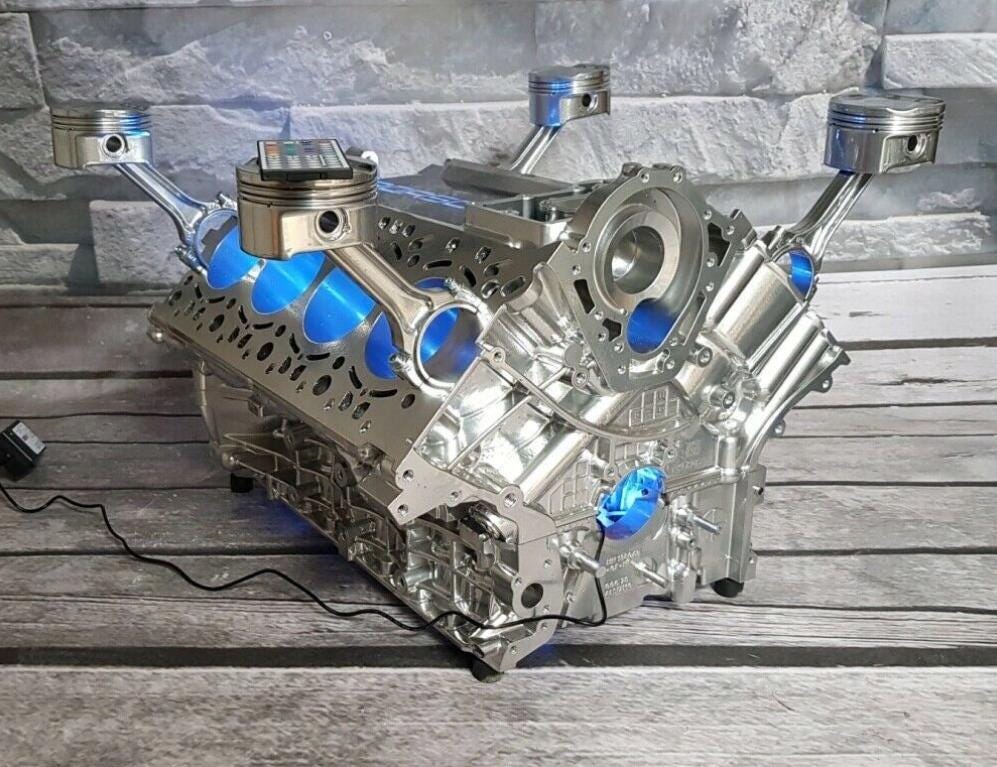 Porsche Cayenne 4.5l V8 Engine Block Coffee Table Block Motortisch ...