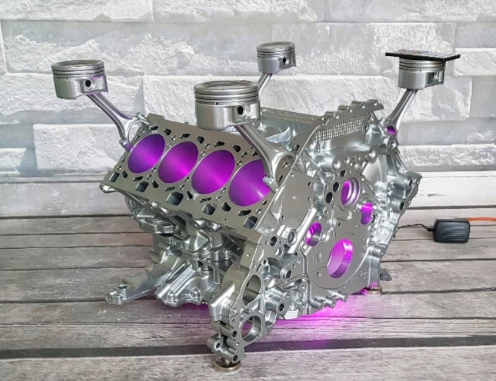 Audi A6 RS6 S6 4.2l V8 Engine Block Coffee Table Block Motortisch Tisch ...