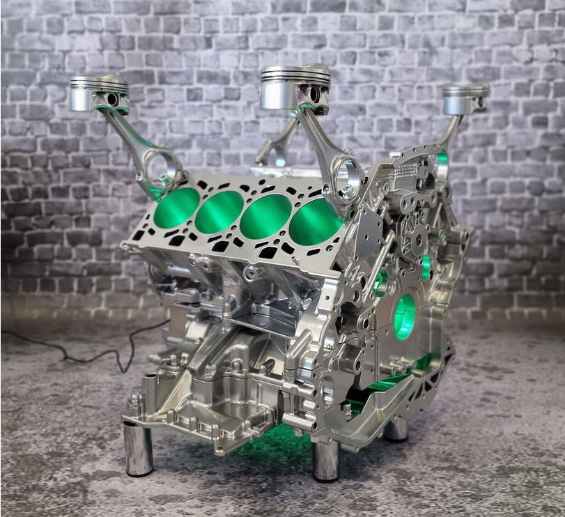 Audi A6 RS6 S6 4.2l V8 Engine Block Coffee Table Block Motortisch Tisch ...