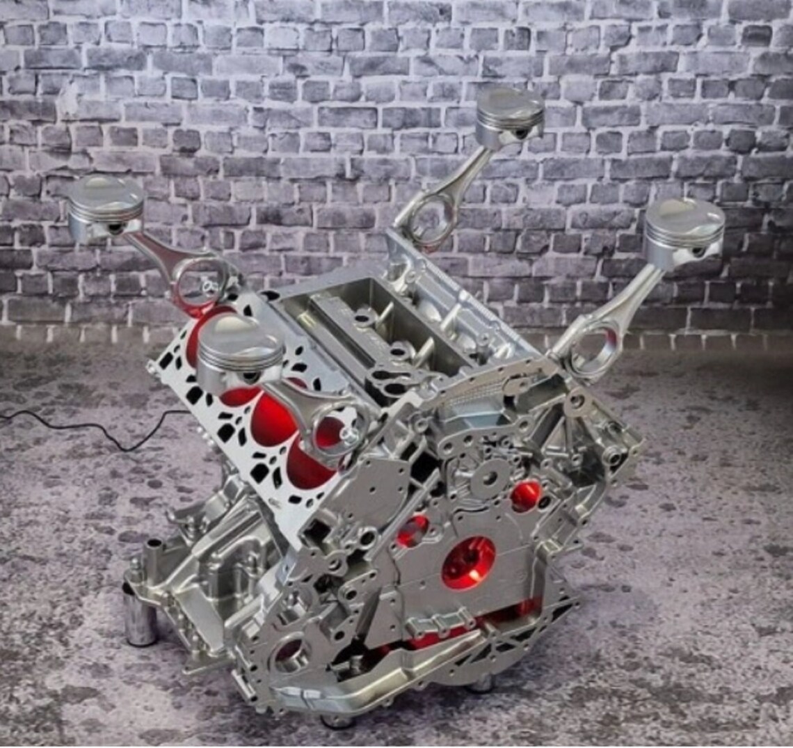 Audi A6 RS6 S6 4.2l V8 Engine Block Coffee Table Block Motortisch Tisch ...
