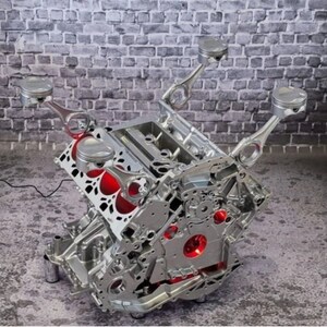 Audi A6 RS6 S6 4.2l V8 Engine Block Coffee Table Block Motortisch Tisch ...