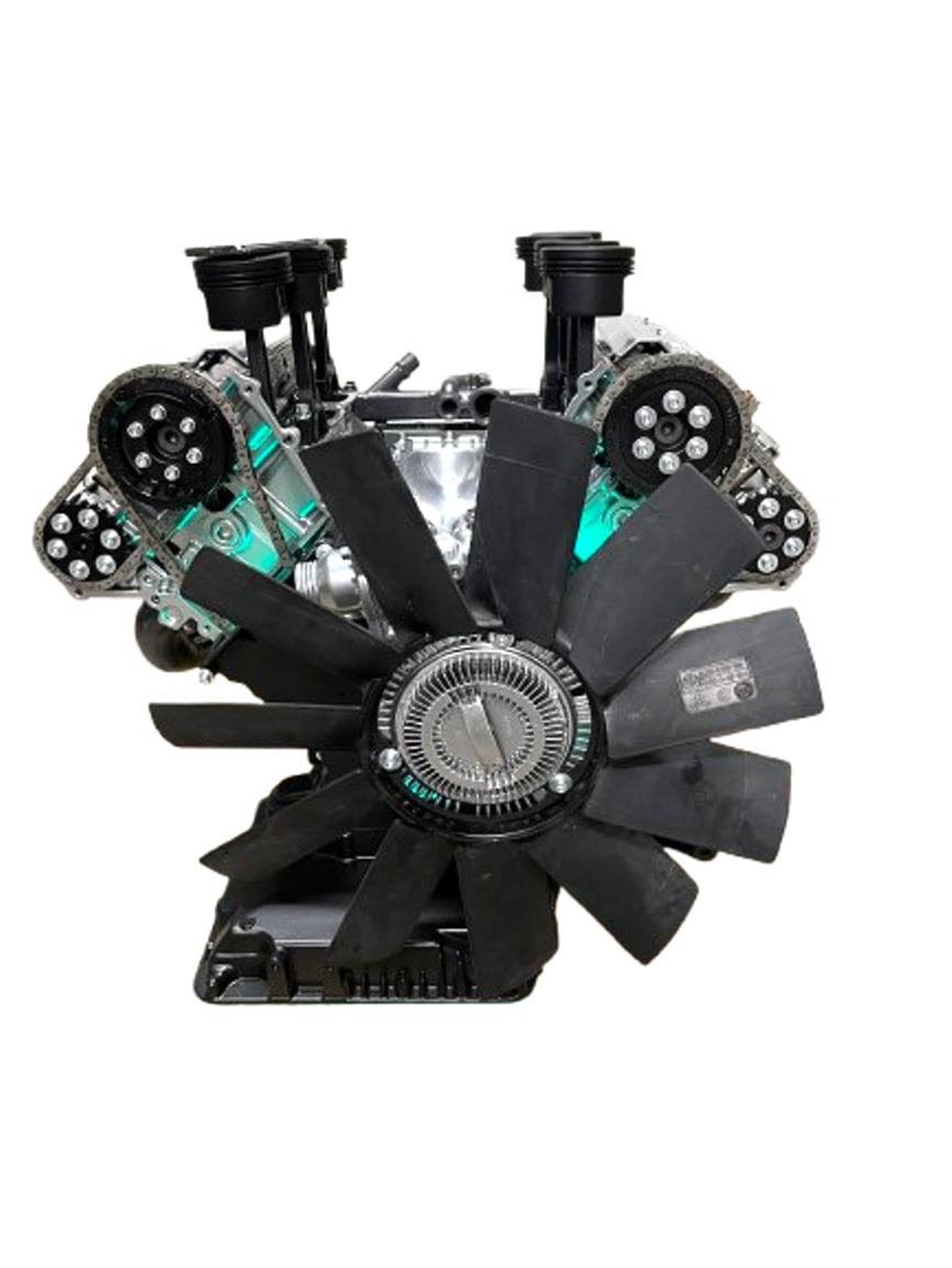 BMW V8 ALPINA Mpower Engine Coffee Table Block Motortisch Tisch ...