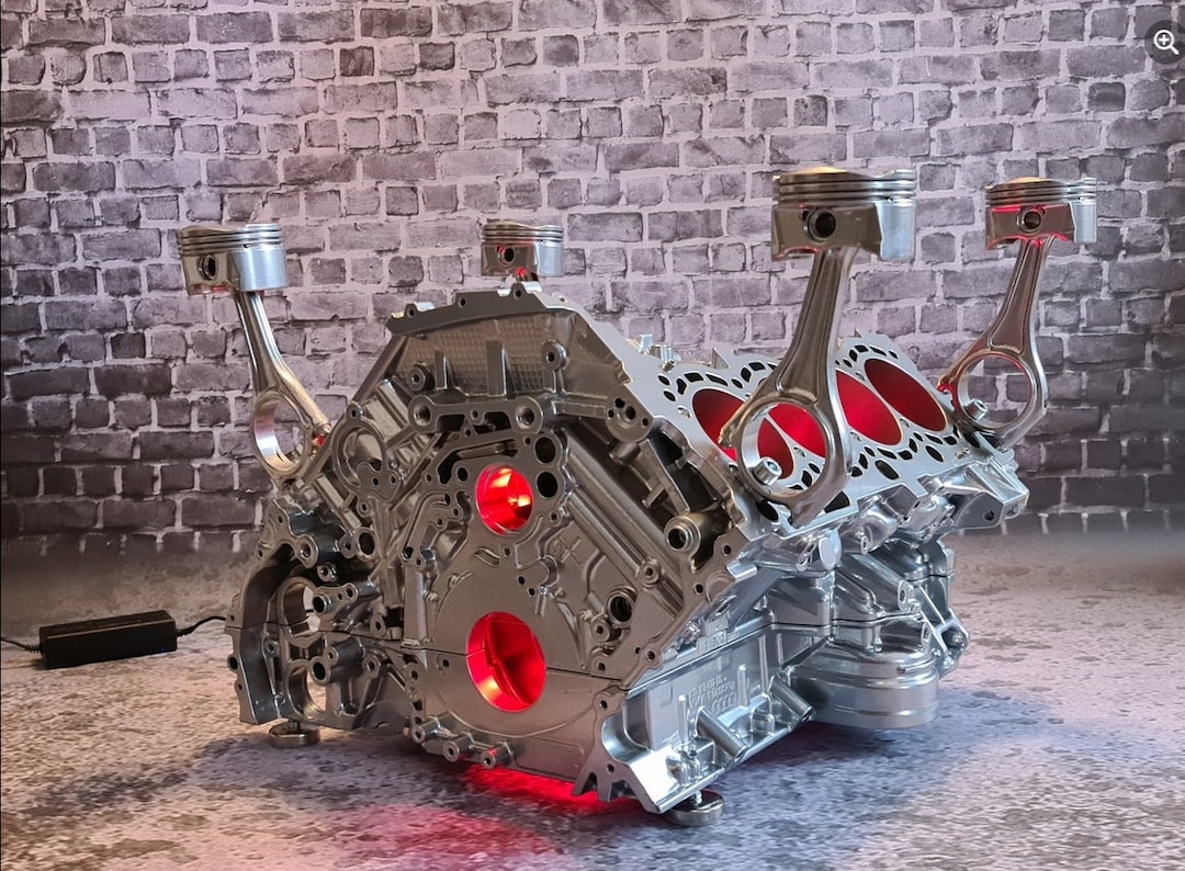Audi RS6 S6 4.0l TFSI V8 Engine Block Coffee Table Block Motortisch ...