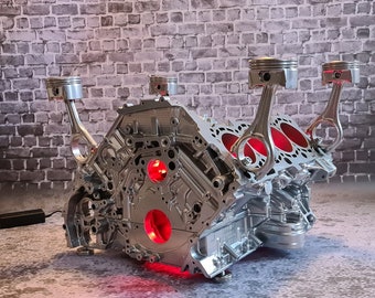 Audi A6 RS6 S6 4.2l V8 Engine Block Coffee Table Block Motortisch Tisch ...