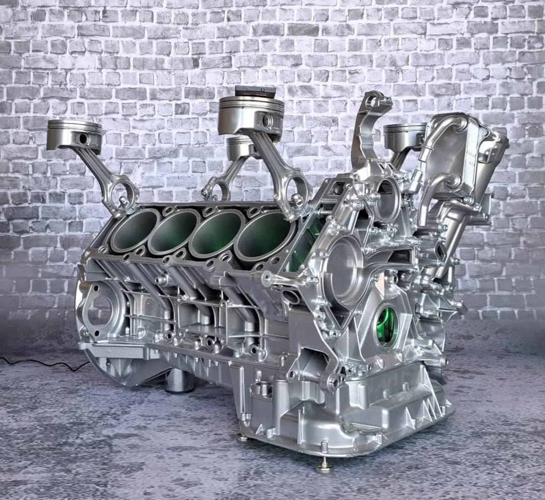 Mercedes 5.5l AMG V8 Engine Block Coffee Table Block Motortisch Tisch ...