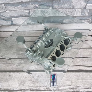 Jaguar 3.2l V8 Engine Block Coffee Table Block Motortisch Tisch ...