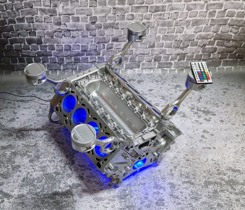 BMW 3.0l, 3.5l, 4.4l V8 Engine Block Coffee Table Block Motortisch ...