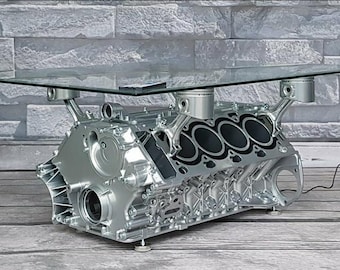 Audi RS6 S6 4.0l TFSI V8 Engine Block Coffee Table Block Motortisch ...