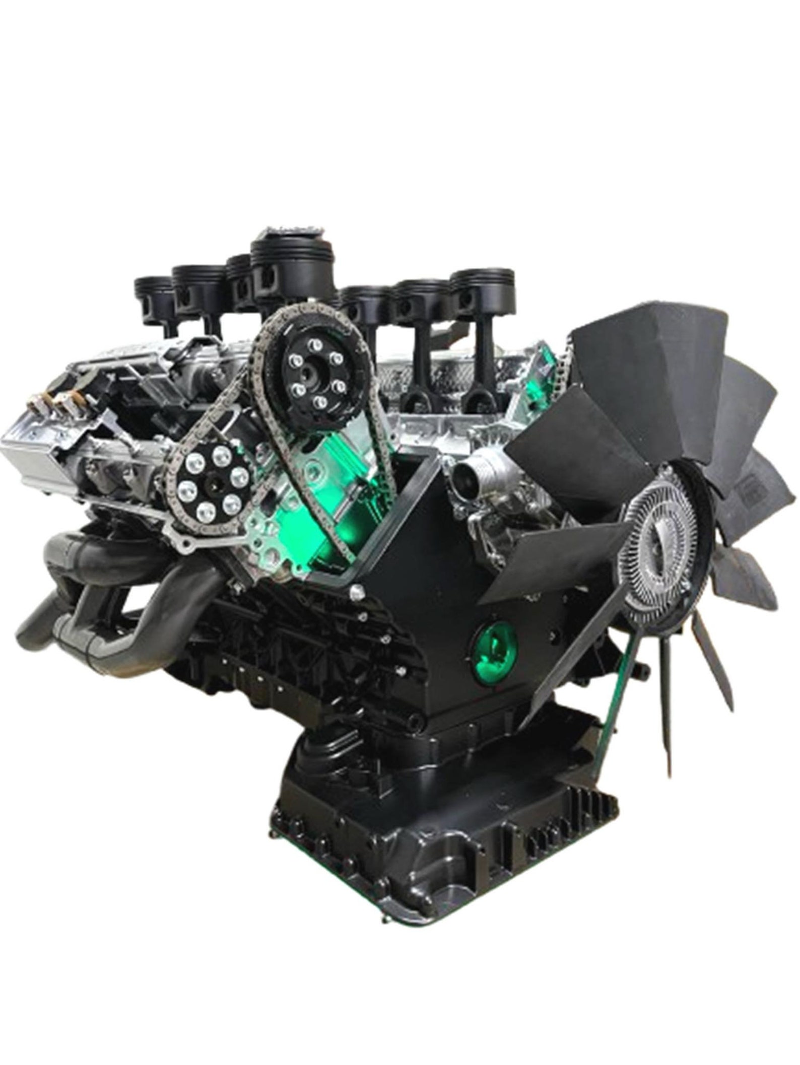 BMW V8 ALPINA Mpower Engine Coffee Table Block Motortisch Tisch ...