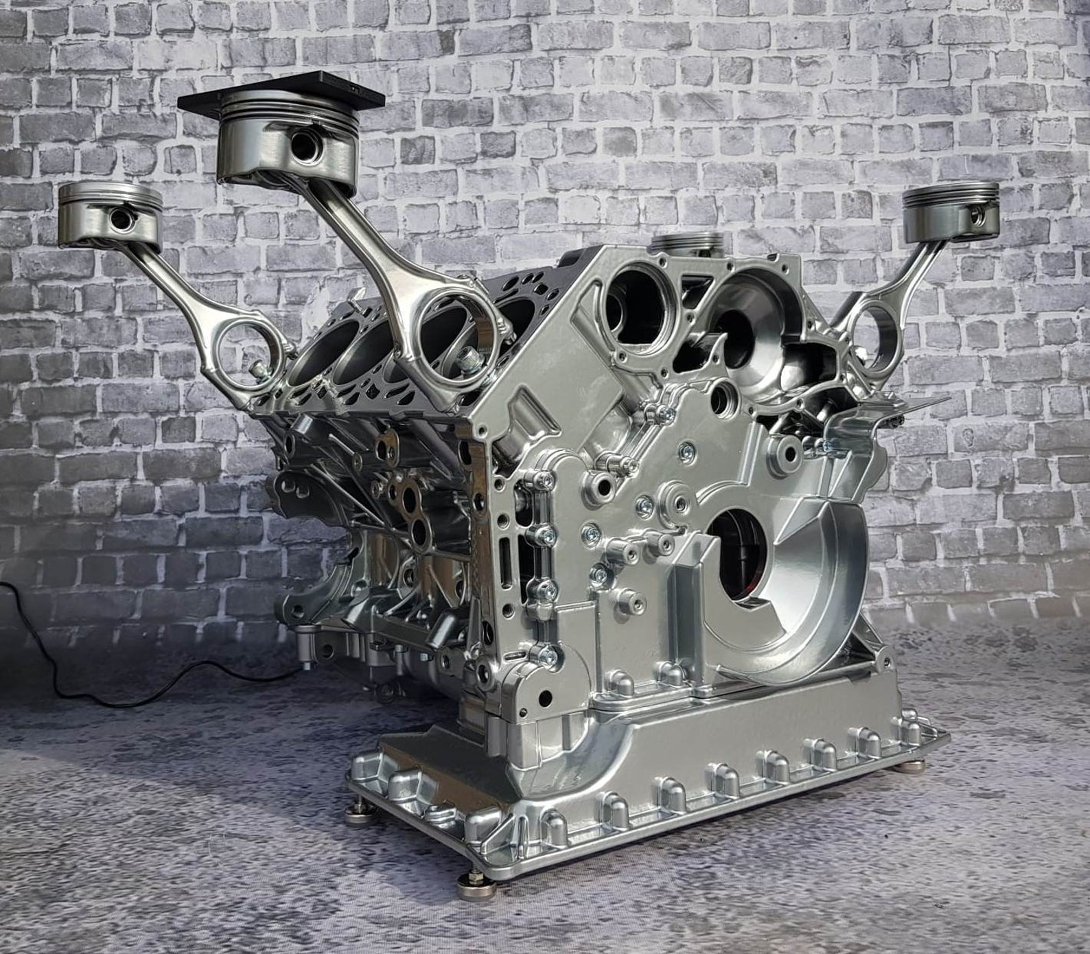 Audi A6 S6 RS6 4.2l V8 Engine Block Coffee Table Block Motortisch Tisch ...