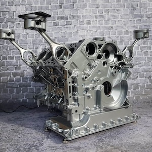 Audi A6 S6 RS6 4.2l V8 Engine Block Coffee Table Block Motortisch Tisch ...